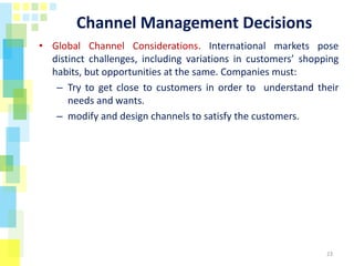 Delivering Value: Designing & Managing Integrated Marketing Channels | PPTX