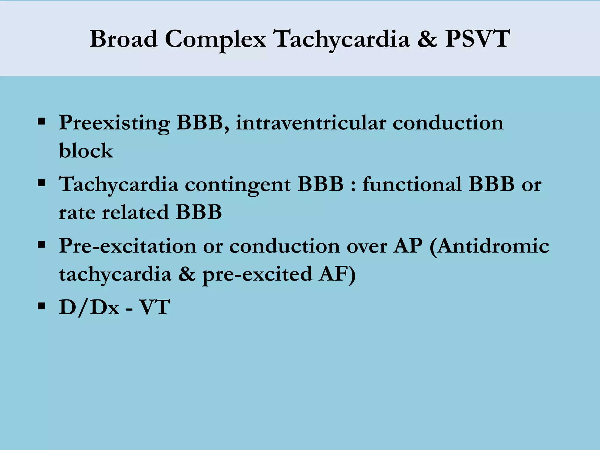 Lec 9 narrow complex wide complex tachycardia for mohs | PPTX | Heart ...