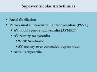 Lec 9 narrow complex wide complex tachycardia for mohs | PPTX