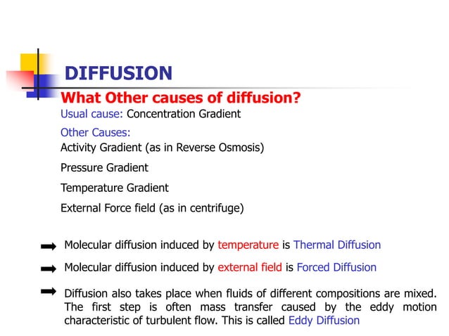 Lec9_Principles of Diffusion and Mass Transfer.ppt | Chemistry | Science
