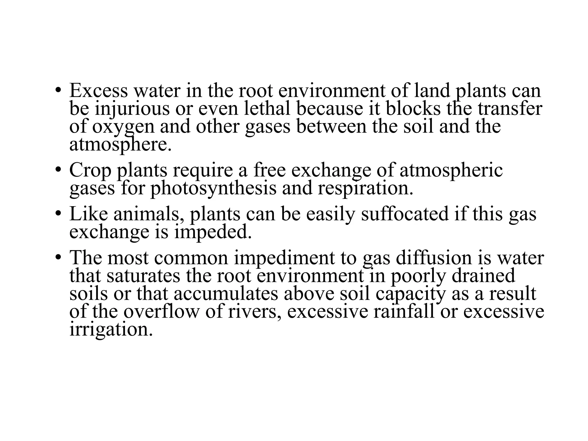 Waterlogging and Submergence stresses in plants | PPTX