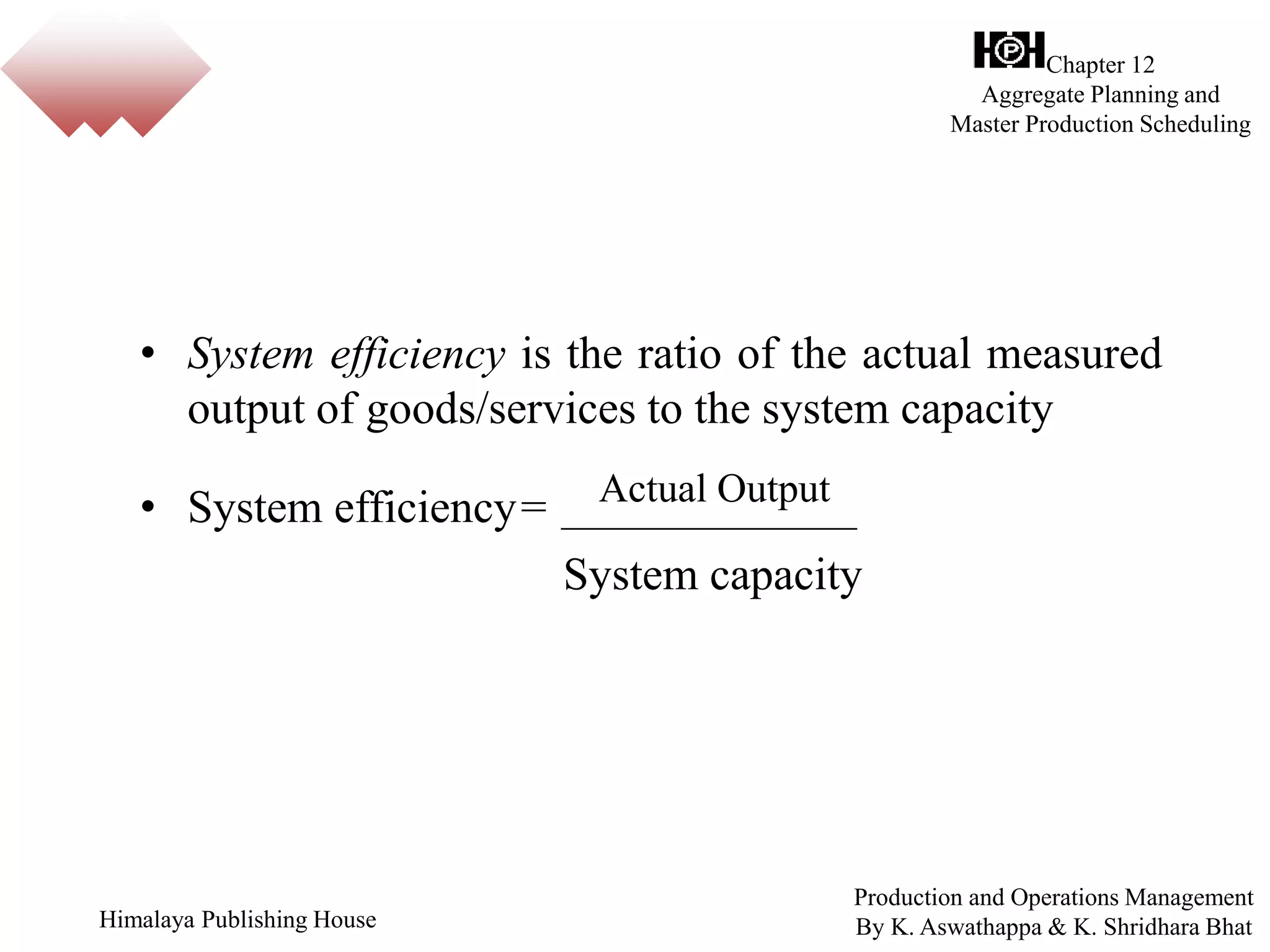 Lec Aggregate Planning and MPS.ppt