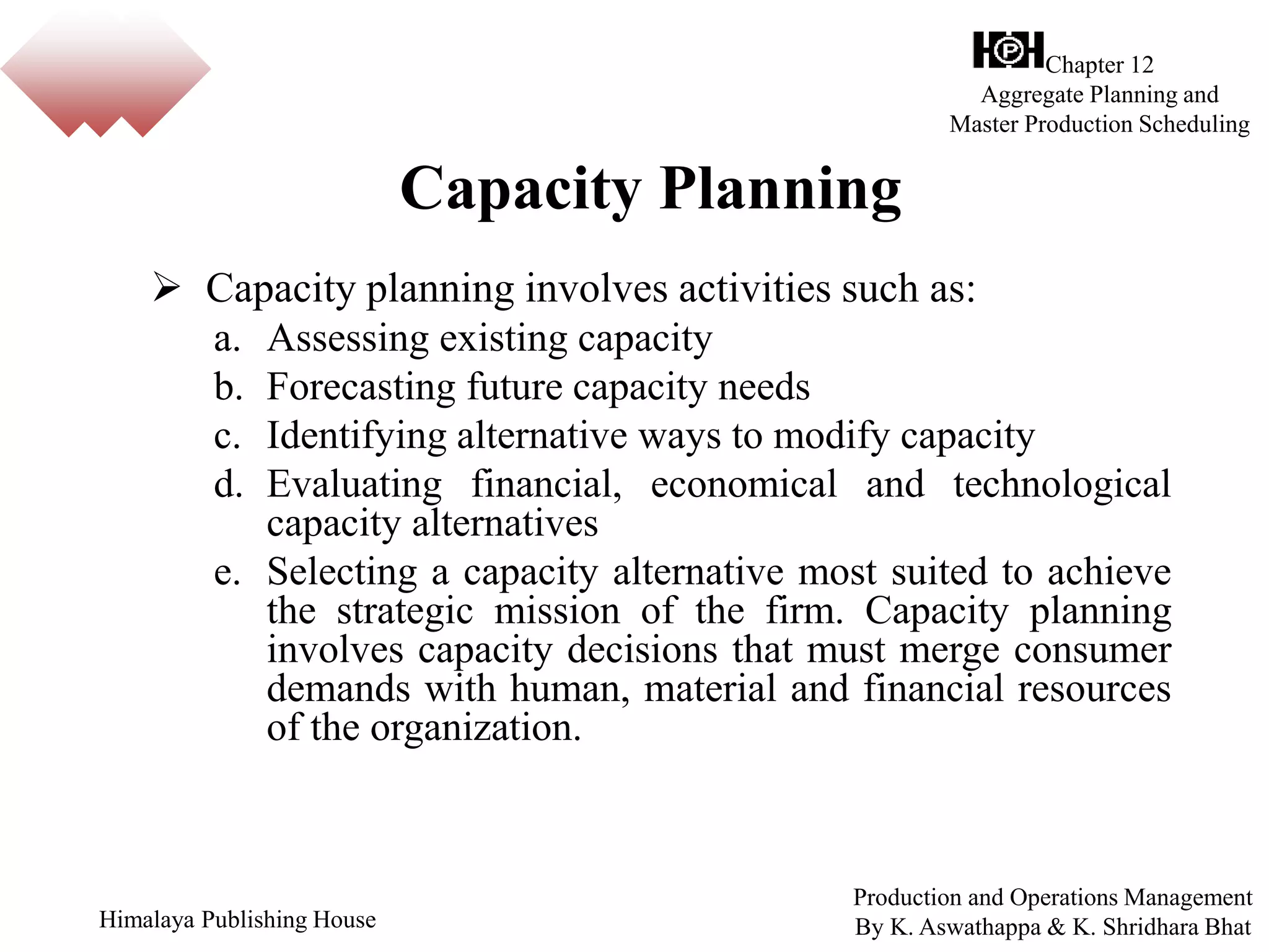 Lec Aggregate Planning and MPS.ppt