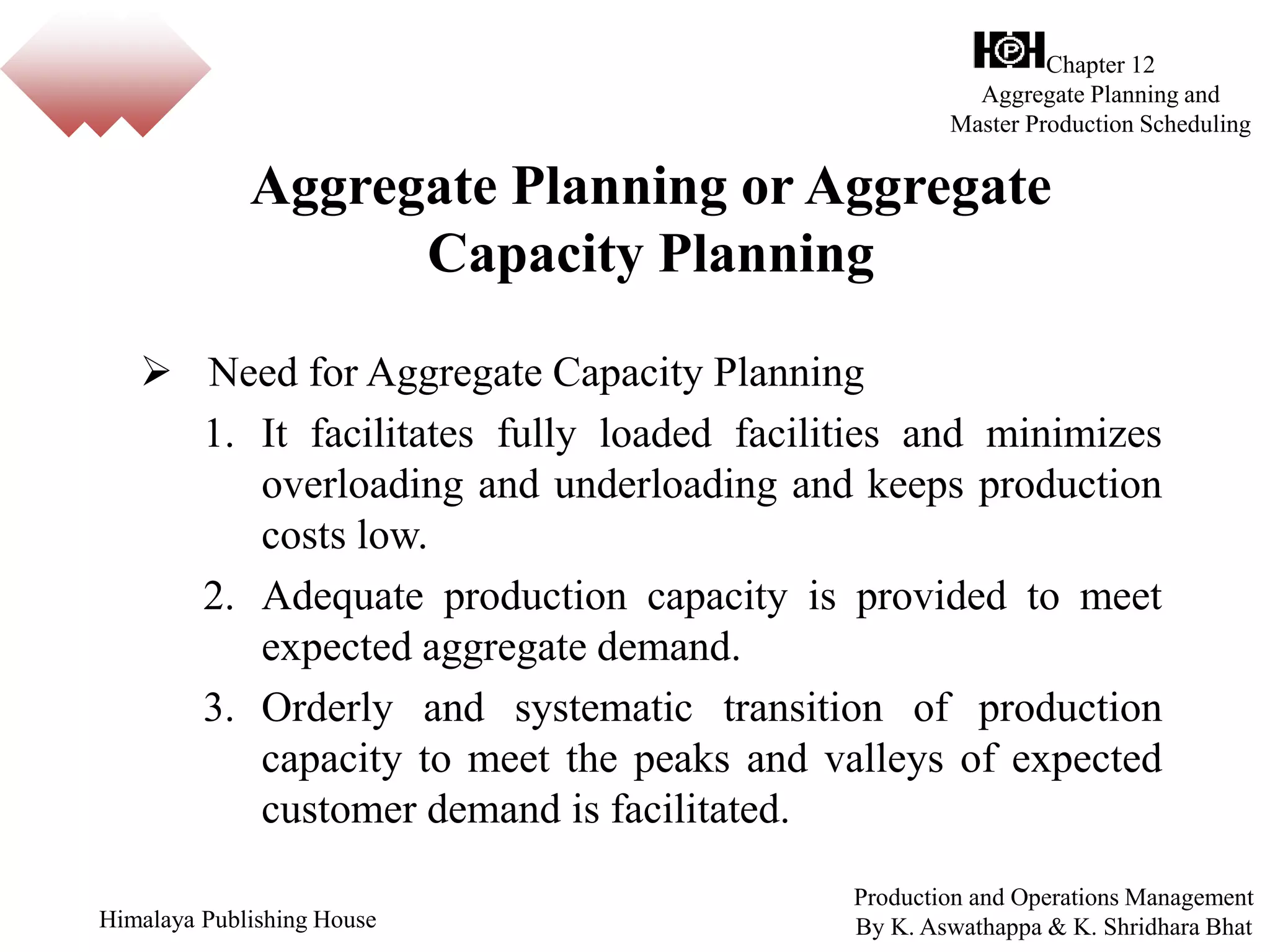 Lec Aggregate Planning and MPS.ppt