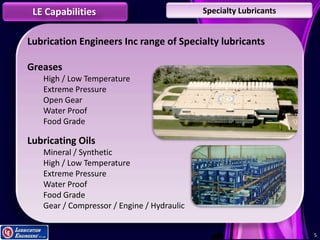 Lubrication Engineers Capabilities Presentation | PPTX | Off-Road ...