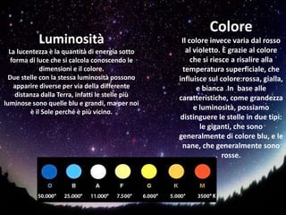 Le caratteristiche delle stelle | PPTX
