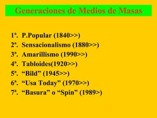 Lecc 7 Genera Y Medios De Masas | PPT