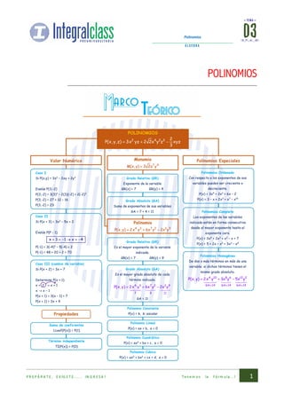 Lección 03 polinomios | PDF