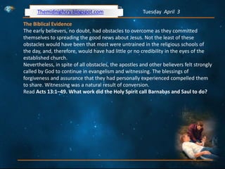 Lesson 01 Defining Evangelism and Witnessing | PPTX