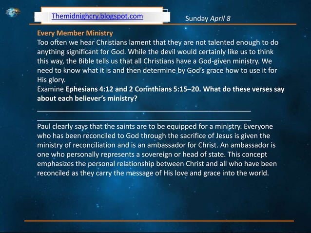 Lesson 02 Every Member Ministry | PPT