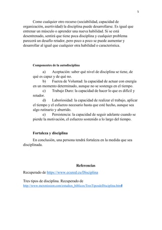 Lecciòn 3. la fortaleza y la disciplina | PDF
