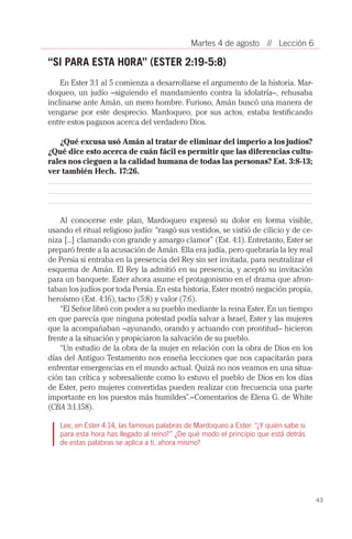 Lección 6 | Ester y Mardoqueo | Escuela Sabática | PDF