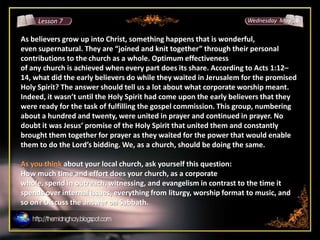 Lesson 07 Corporate Evangelism and Witnessing | PPTX