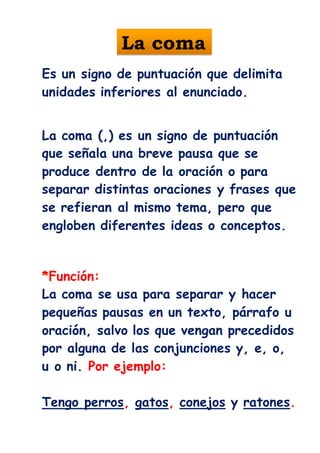 La Coma: Qué Es, Para Qué Sirve Y Ejemplos – YATRV