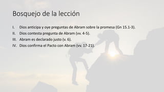 Lección 5 - Pacto de Dios con Abram | PDF