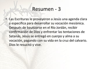 Lección 11 - Jesús cumple su vocación | PDF
