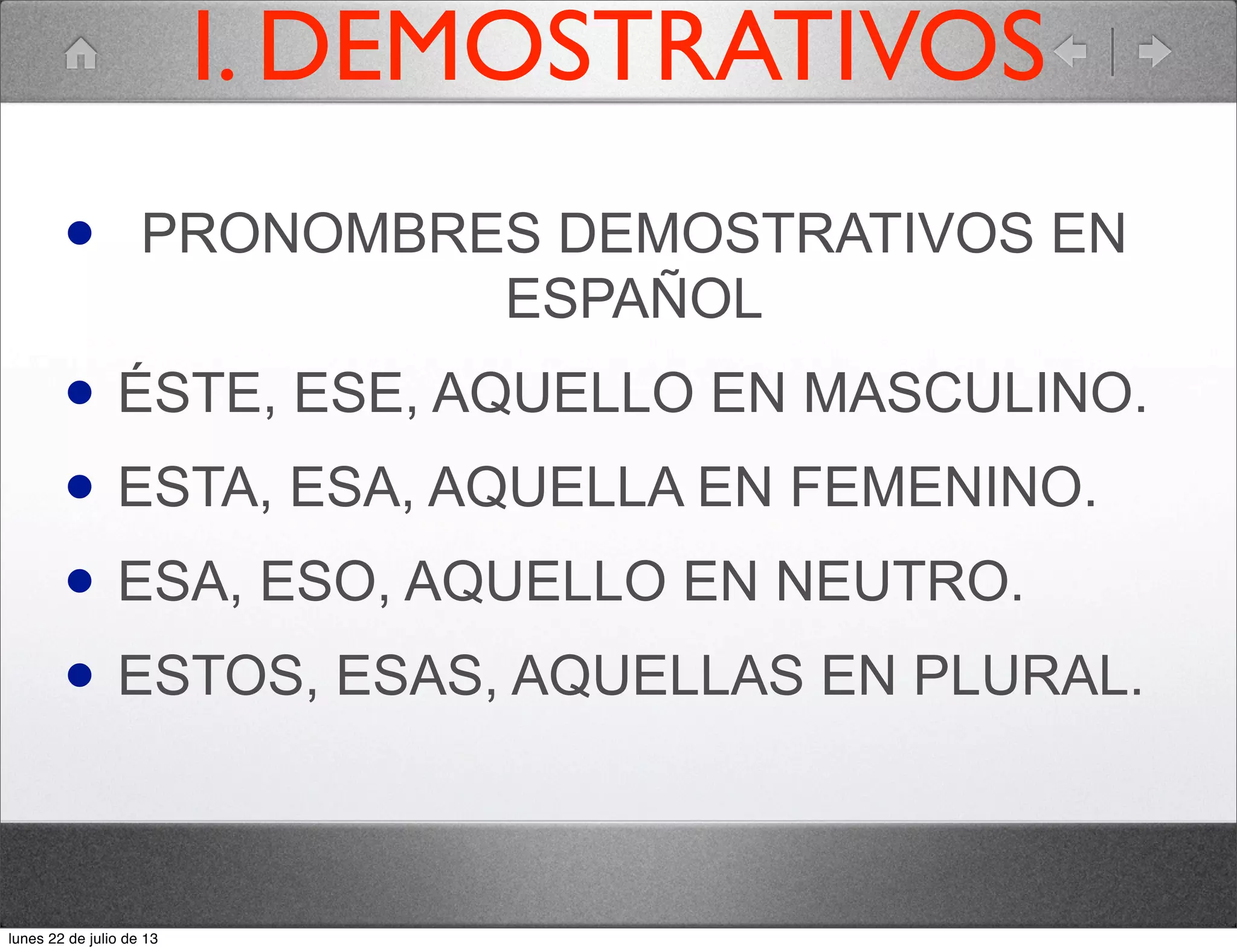 Lección 16 pronombres demostrativos | PDF