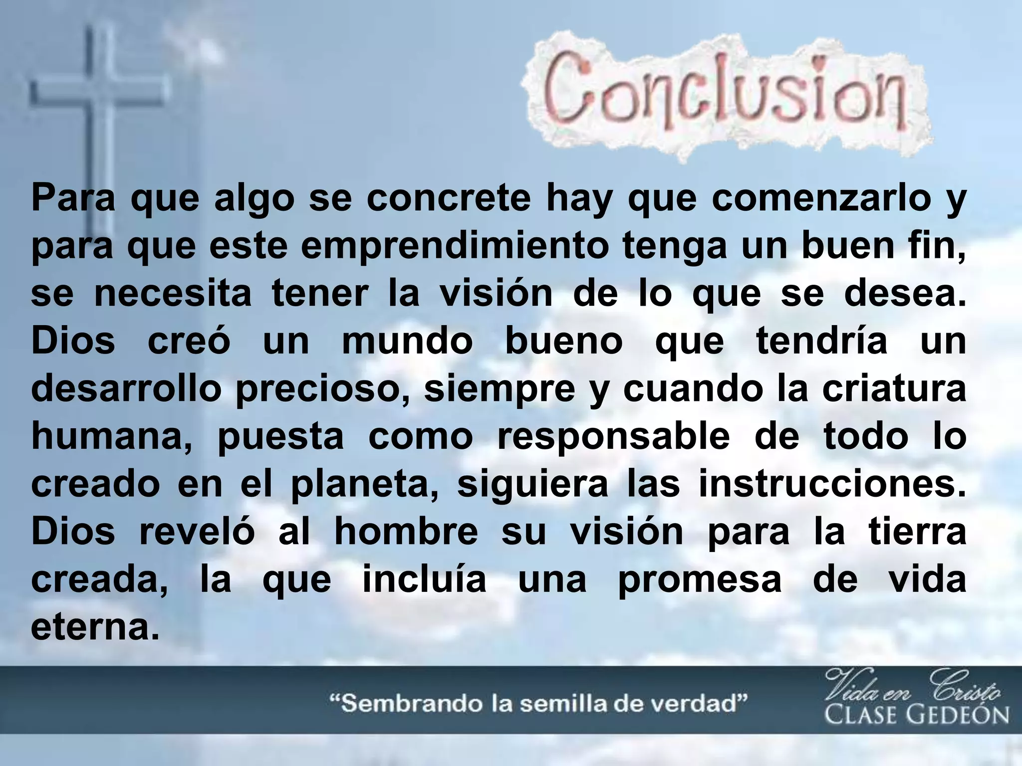 Leccion 1 la vision de dios para el mundo | PPTX | Christianity ...