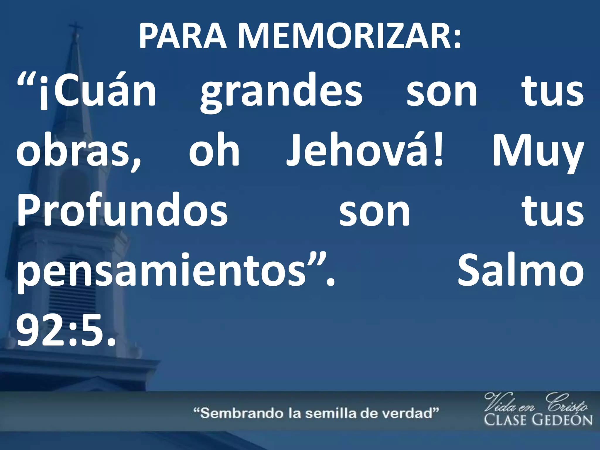 Leccion 1 la vision de dios para el mundo | PPT