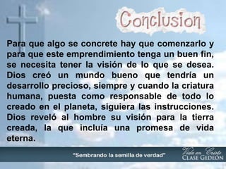 Leccion 1 la vision de dios para el mundo | PPTX