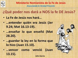 La Fe de Jesus | PPSX