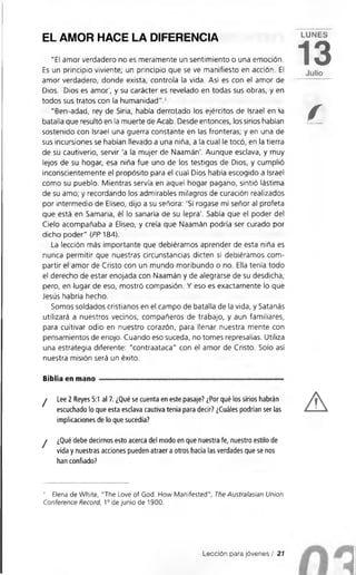 Joven | Leccion 3 | La misionera inverosimil | Escuela Sabática | PDF