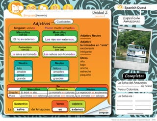 Spanish Lesson : Descubre el Amazonas | PDF