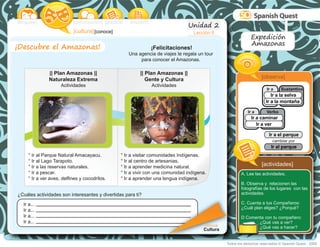 Spanish Lesson : Descubre el Amazonas | PDF