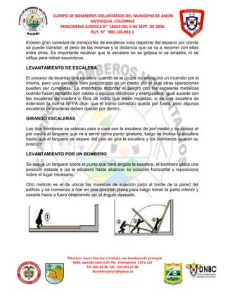 BOMBERO 1 ANORI Leccion 9 escaleras manuales | DOCX