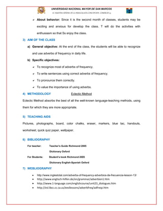 Leccion adverbs of frecuency | DOCX