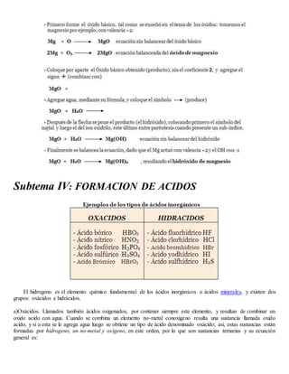 Leccion numero 4 compuestos inorganicos(1) ariel | PDF