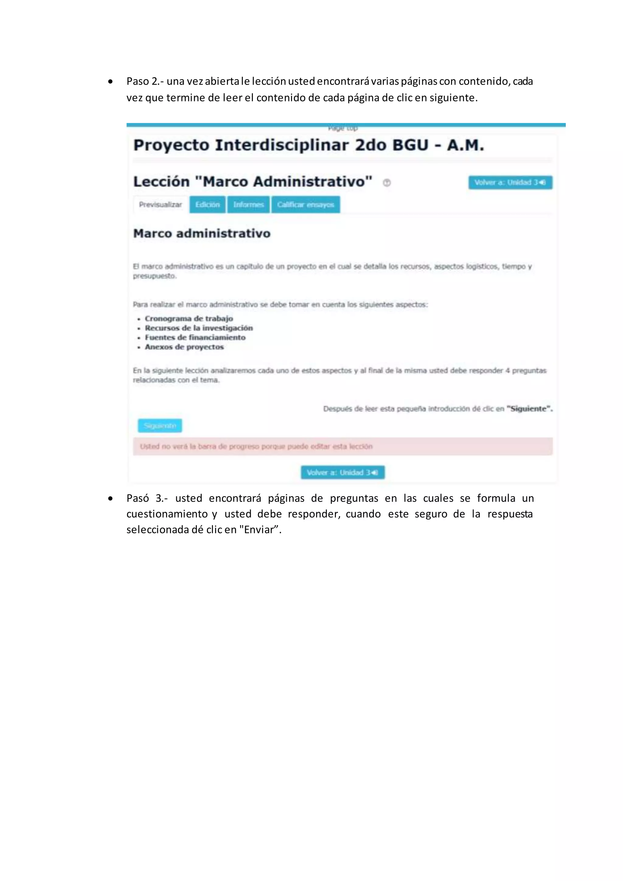 Leccion paso a paso | DOCX | Education