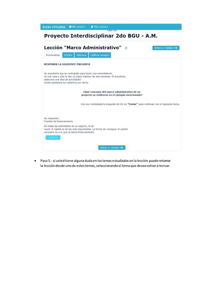 Leccion paso a paso | DOCX | Education