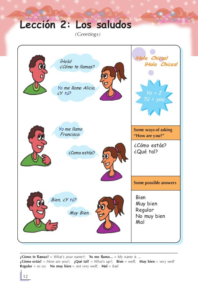 Leccion saludos(aprendeele)