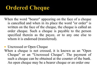 Lec crossing of cheques | PPT