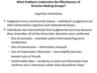 Lec decision making & techniques | PPT