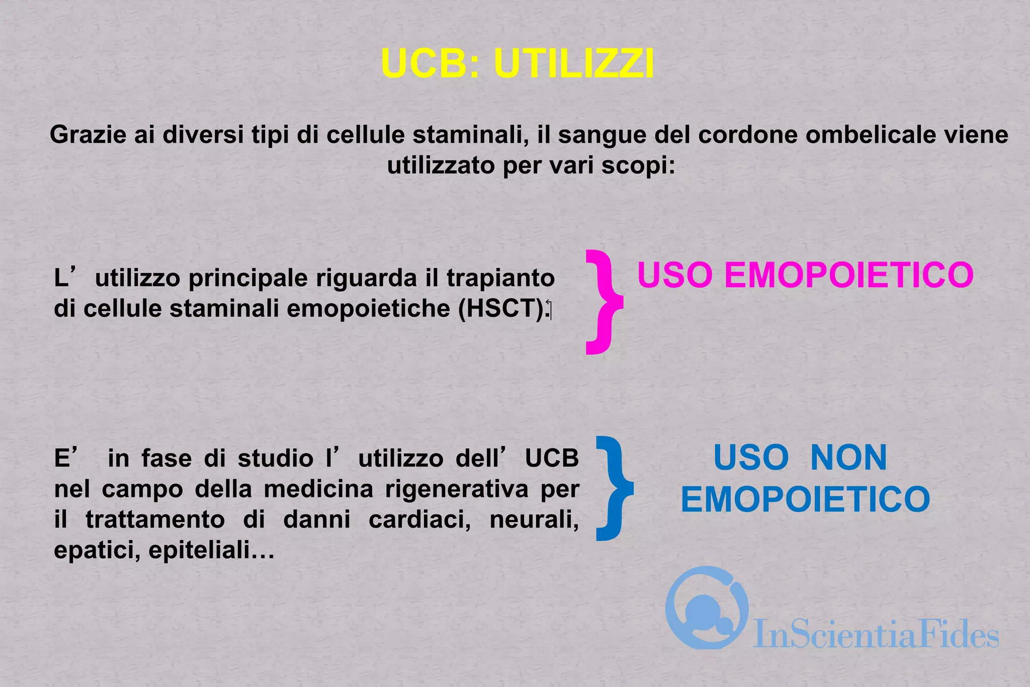 Le cellule staminali contenute nel sangue cordonale | PDF ...