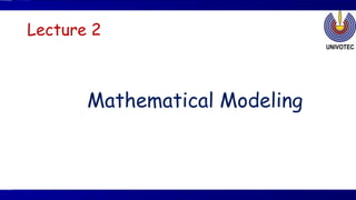 Control System and mathematical modeling | PPTX