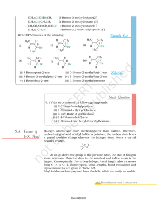 lech201.pdf complete topics of organic chemistry halogen componds | PDF