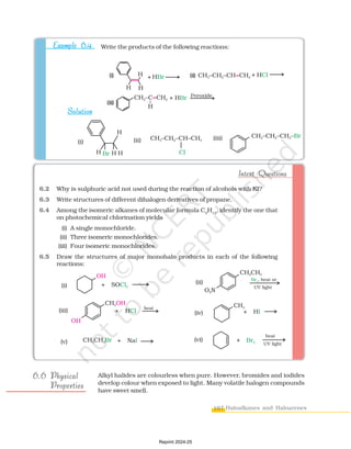lech201.pdf complete topics of organic chemistry halogen componds | PDF