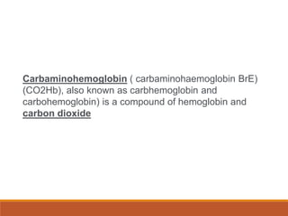 HAEMOGLOBIN PHYSIOLOGY | PPTX
