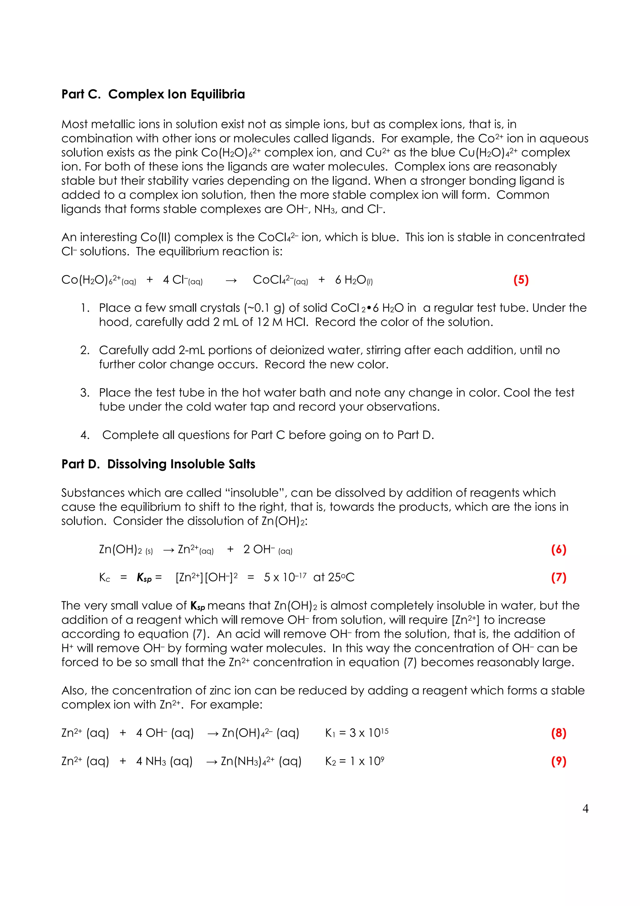 Le chatelier equilibrium | PDF