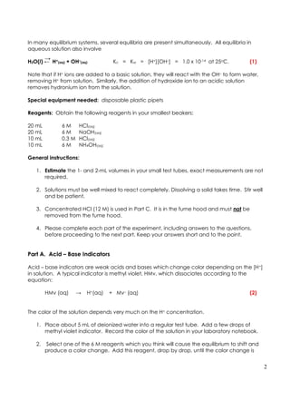 Le chatelier equilibrium | PDF