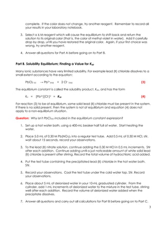 Le chatelier equilibrium | PDF