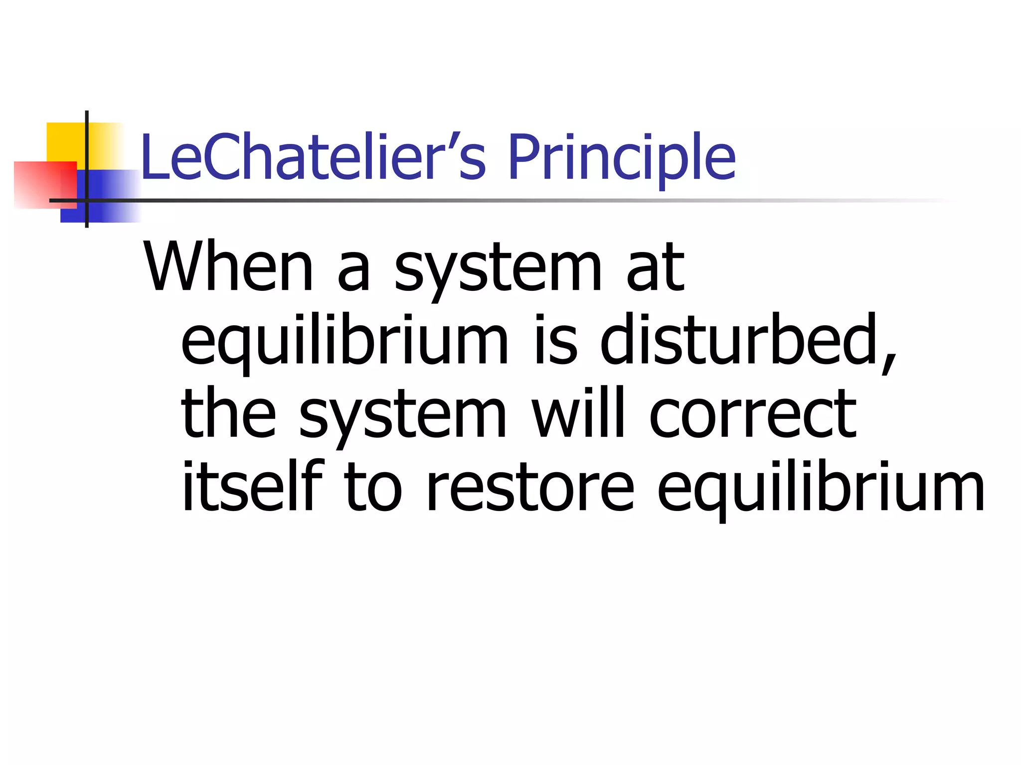 Le chatelier’s principle | PPT