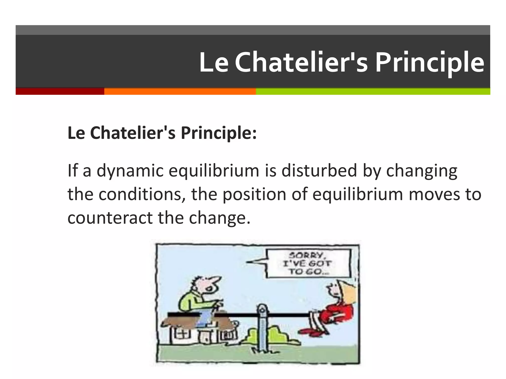 Le Chatelier's Principle | PPTX