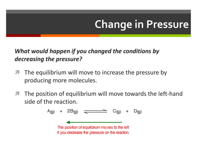 Le Chatelier's Principle | PPTX | Chemistry | Science