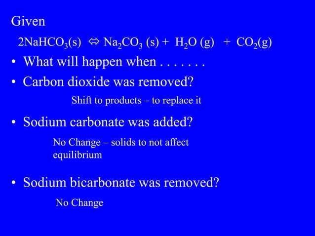 Le Chateliers Principle.ppt | Chemistry | Science