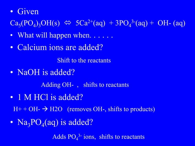 Le Chateliers Principle.ppt | Chemistry | Science