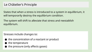 Le Chatelier's Principle.pptx chemistry ppt | PPTX